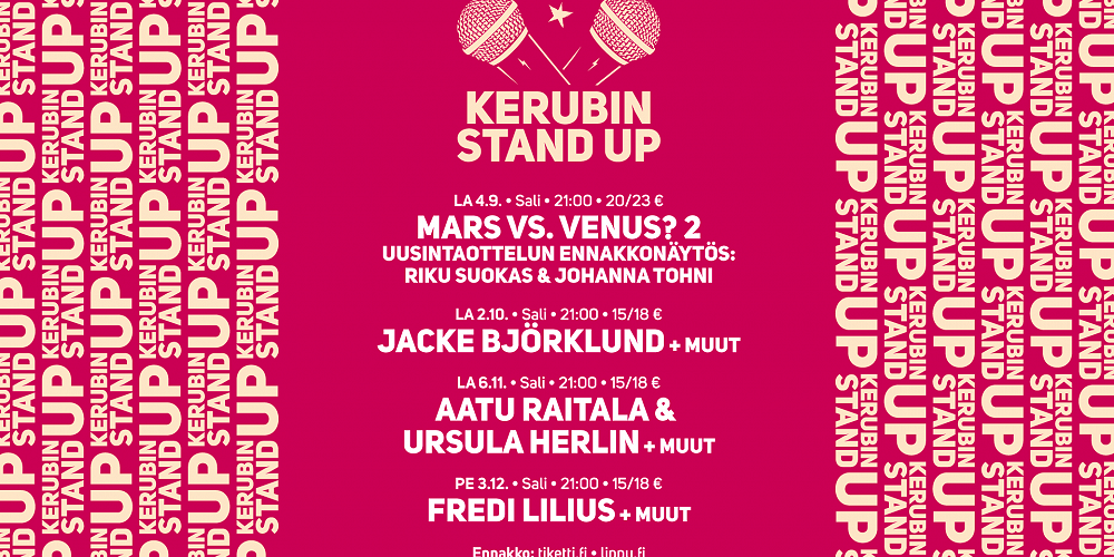 Kerubi Stand Up Show 6.11 klo 21 Karjalamanuille - MTK-Pohjois-Karjala ...