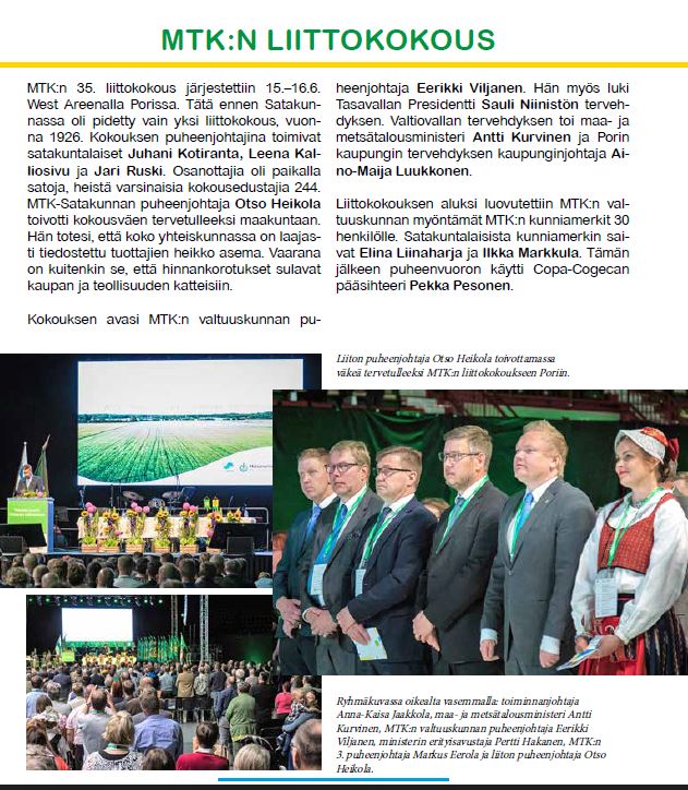 MTK-Satakunnan vuosi 2022 - MTK-Satakunta - MTK