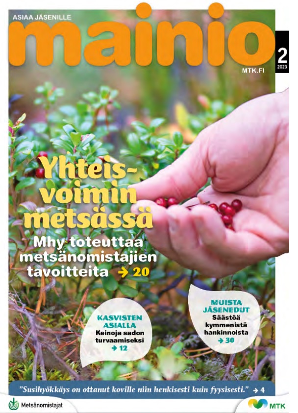 Mainio jäsenlehti 2/2023 ilmestynyt - MTK