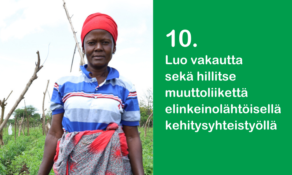 Teesi 10. Luo vakautta sekä hillitse muuttoliikettä ...