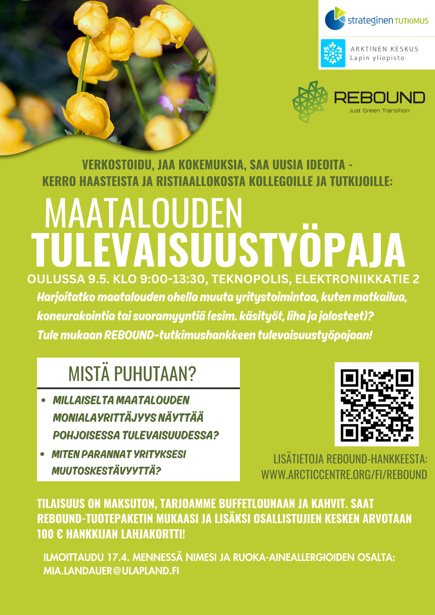 Maatalouden tulevaisuustyöpaja - MTK-Pohjois-Suomi - MTK