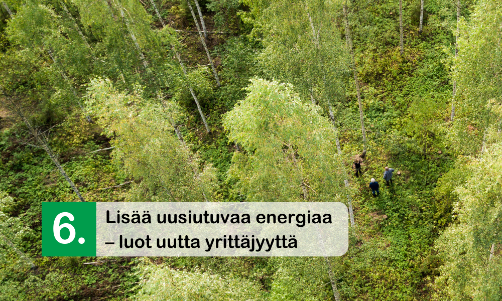 Teesi 6. Lisää uusiutuvaa energiaa – luot uutta yrittäjyyttä - MTK
